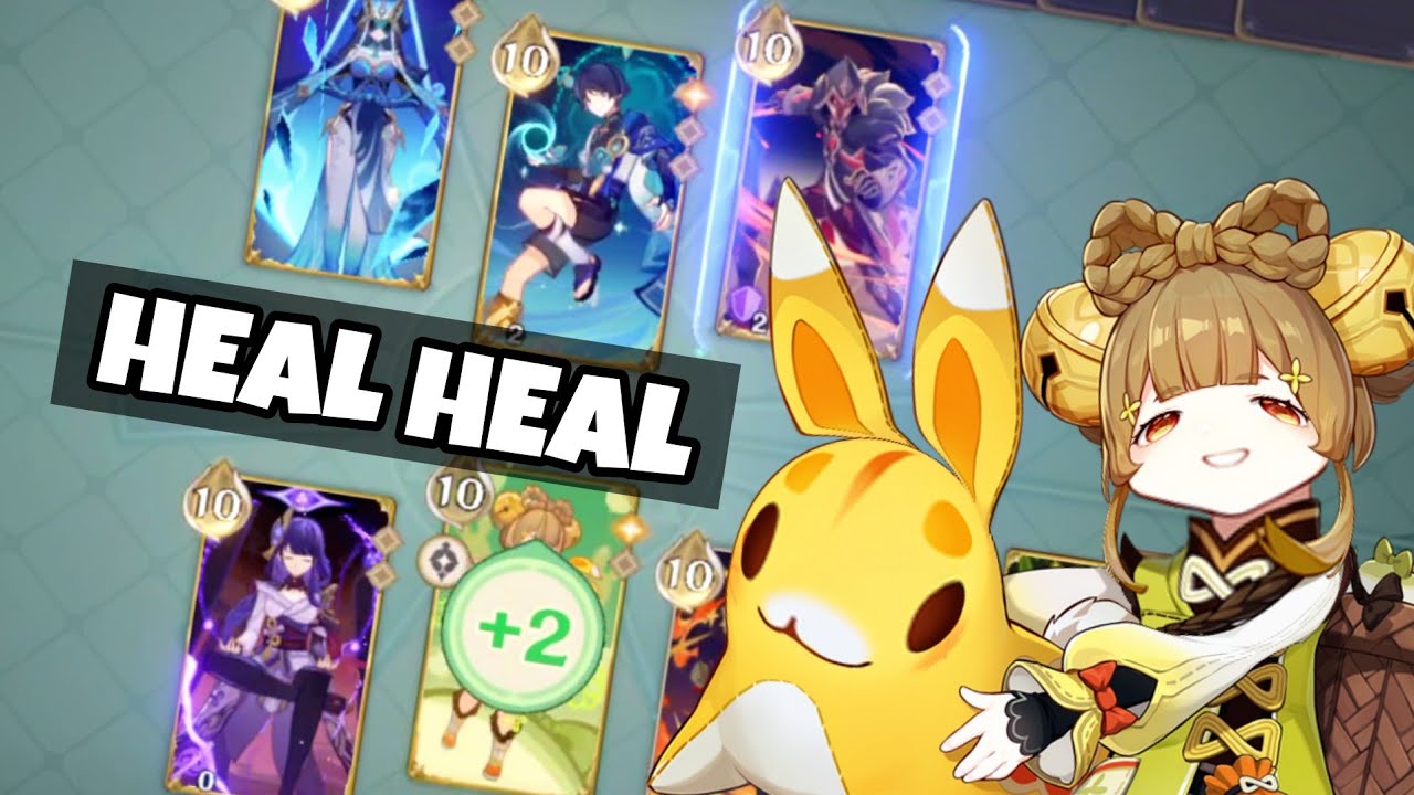 Bennett and Yao Yao healing non-stop 🚑 | Genshin Impact TCG - YouTube