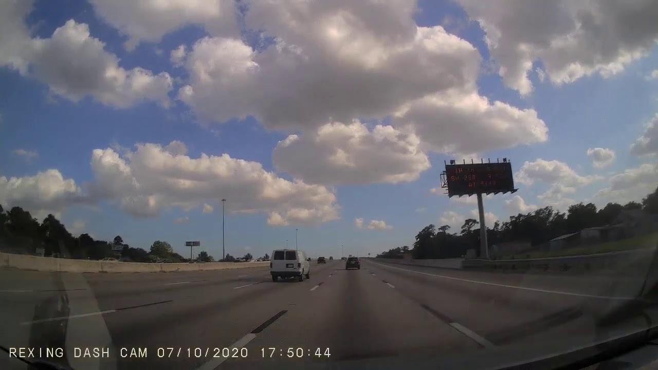 Houston, Tx US-59 Freeway A Cloudy day - YouTube