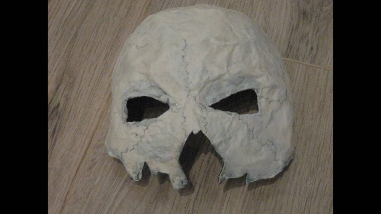 Homemade Death Eater Mask - YouTube