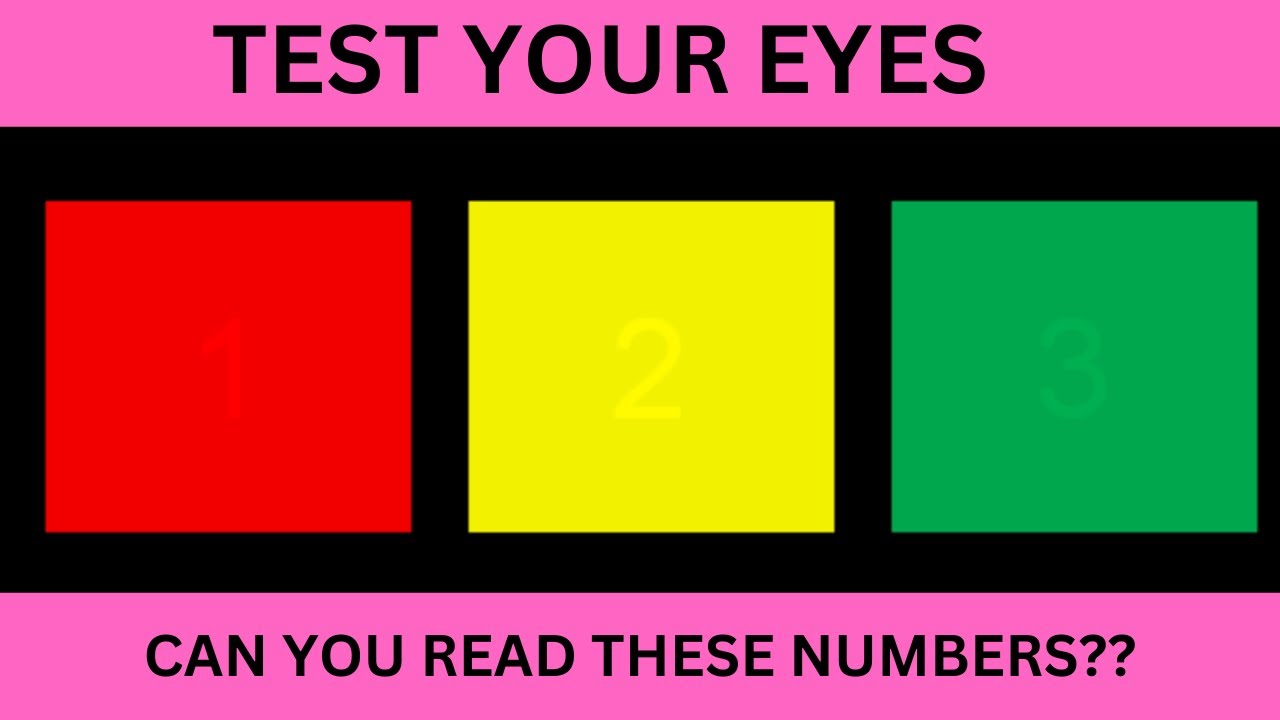 A surprising test for eyes sharpness|| Test for your Eyes|| Part 01 ...