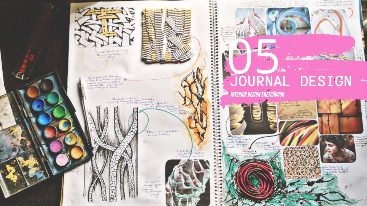 Journal design ideas 2021 | sketchbook | flip through | Interior design ...