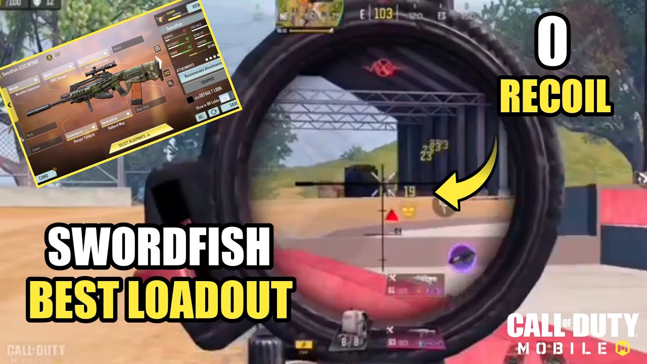 *NEW* Codm Swordfish 0 Recoil Best Loadout Attachments - YouTube