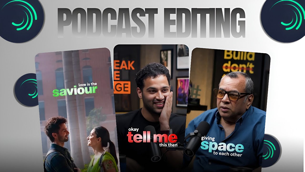 How to Create Viral Podcast Reel Editing | Alight Motion Tutorial - YouTube
