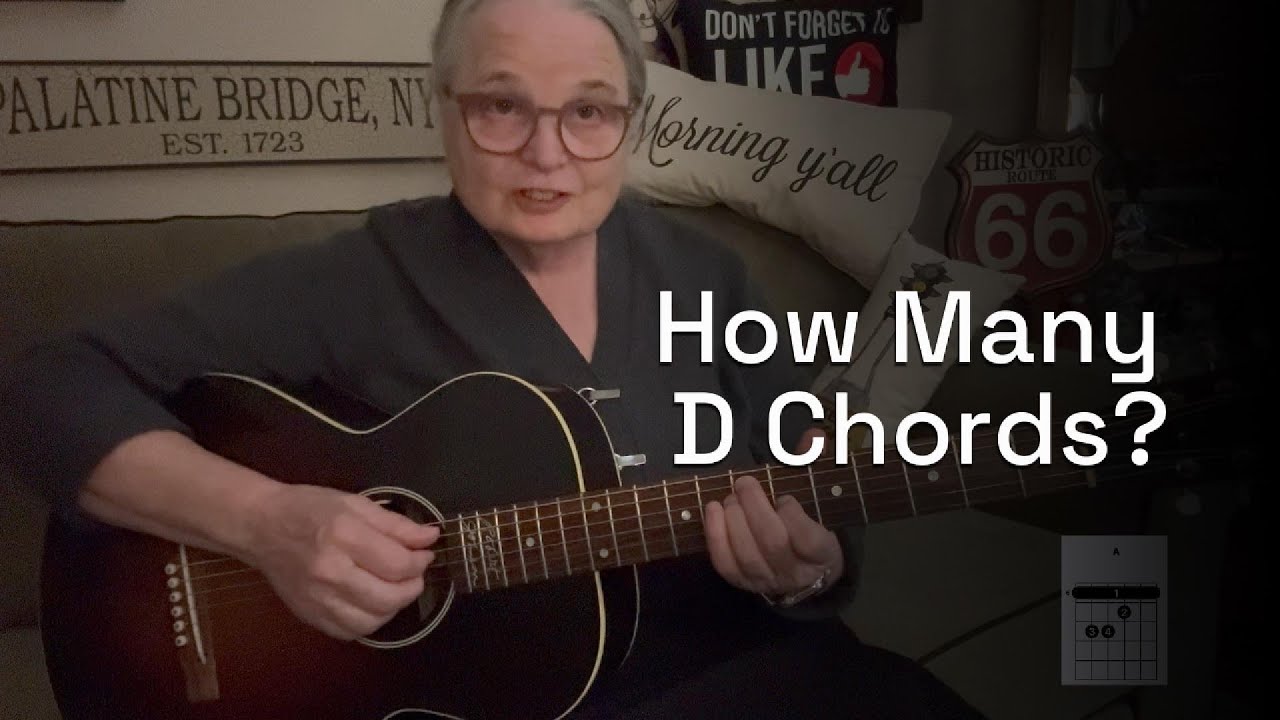 Learn 3 D Guitar Chords & Exercise Finger-Pick ** Easy Chord ...