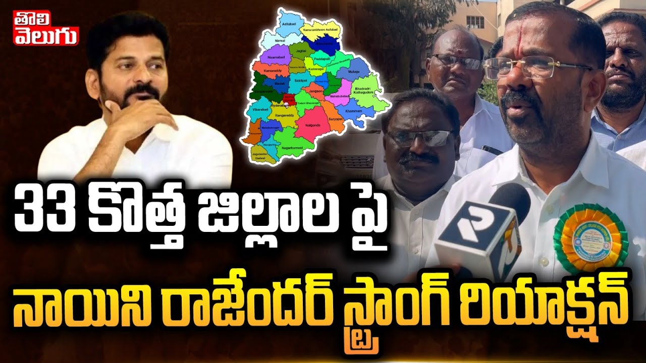 33 కొత్త జిల్లాల పై నాయిని రాజేందర్ రియాక్షన్ : Nayini Rajender Reddy ...