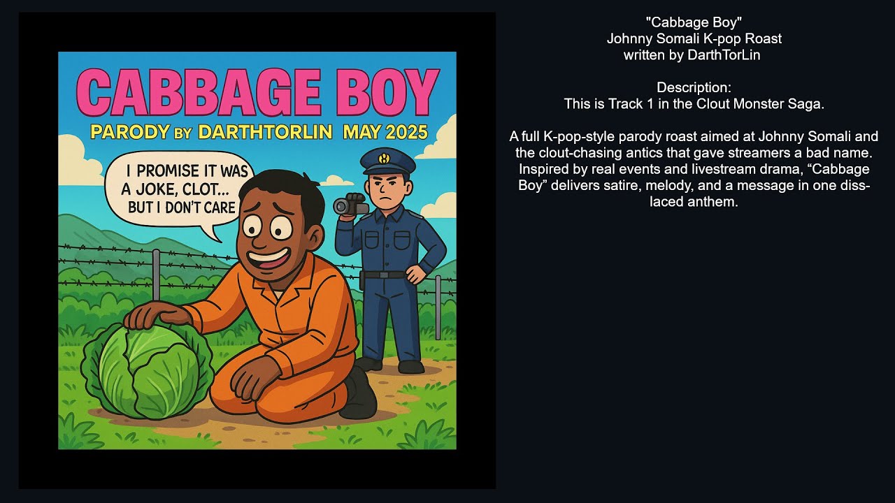 C01. "Cabbage Boy" – (#johnnysomali Johnny Somali K-pop Roast 🥬) - YouTube