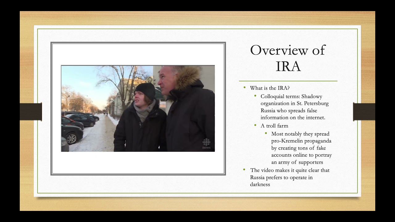 Russian IRA Final Group Project - YouTube