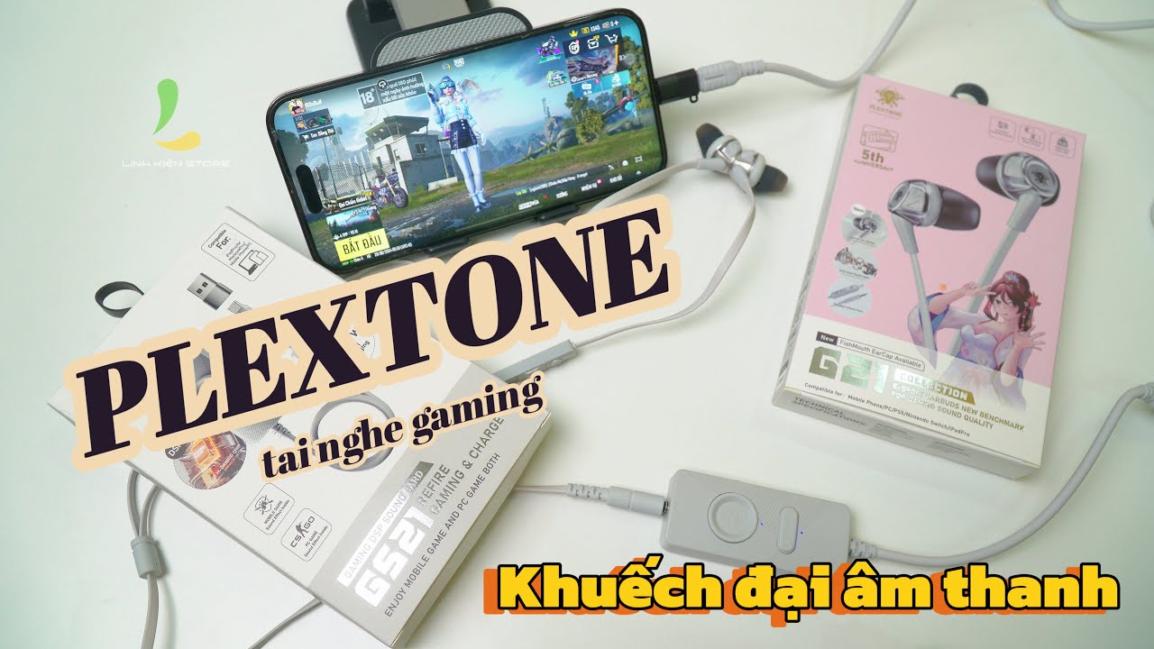Bộ tai nghe Gaming PLEXTONE G21 và SoundCard GS21 chiến ngon các tựa ...