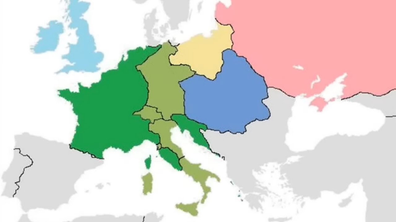 Napoleonic Europe New York Times Map Published In 1940 Comparing The
