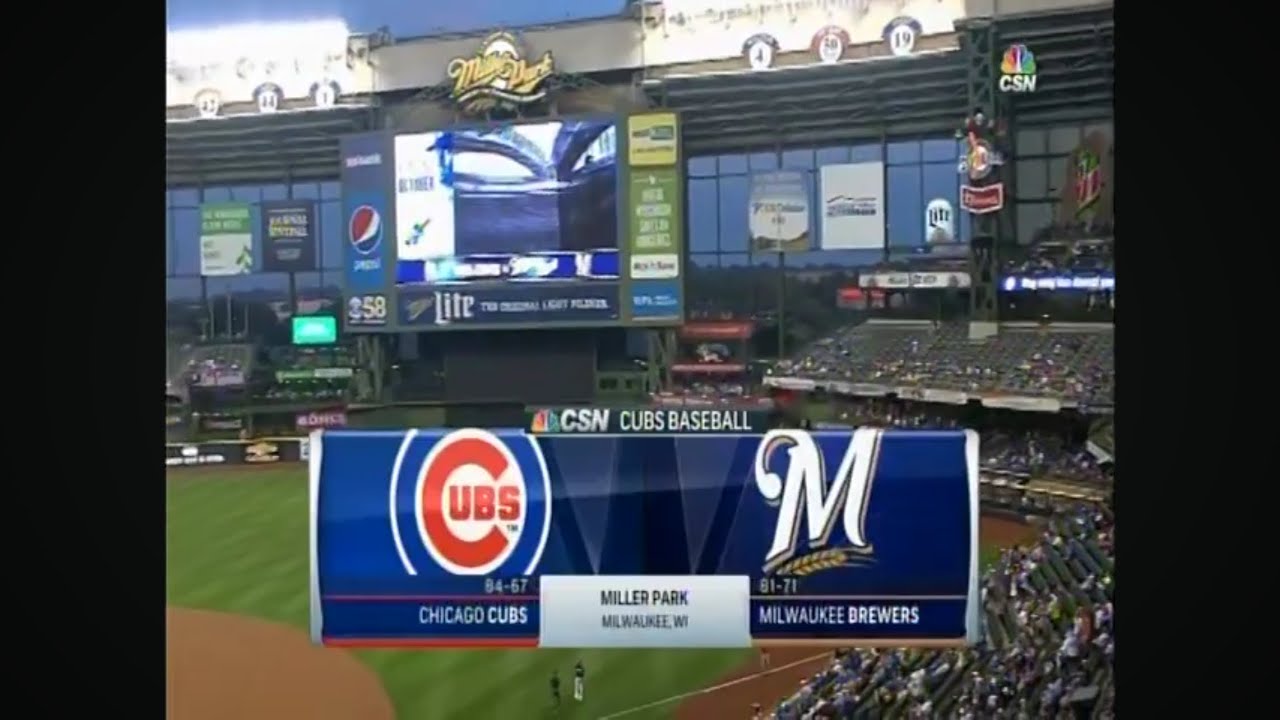 152 (pt1/3) - Cubs at Brewers - Thursday, September 21, 2017 - 7:10pm ...