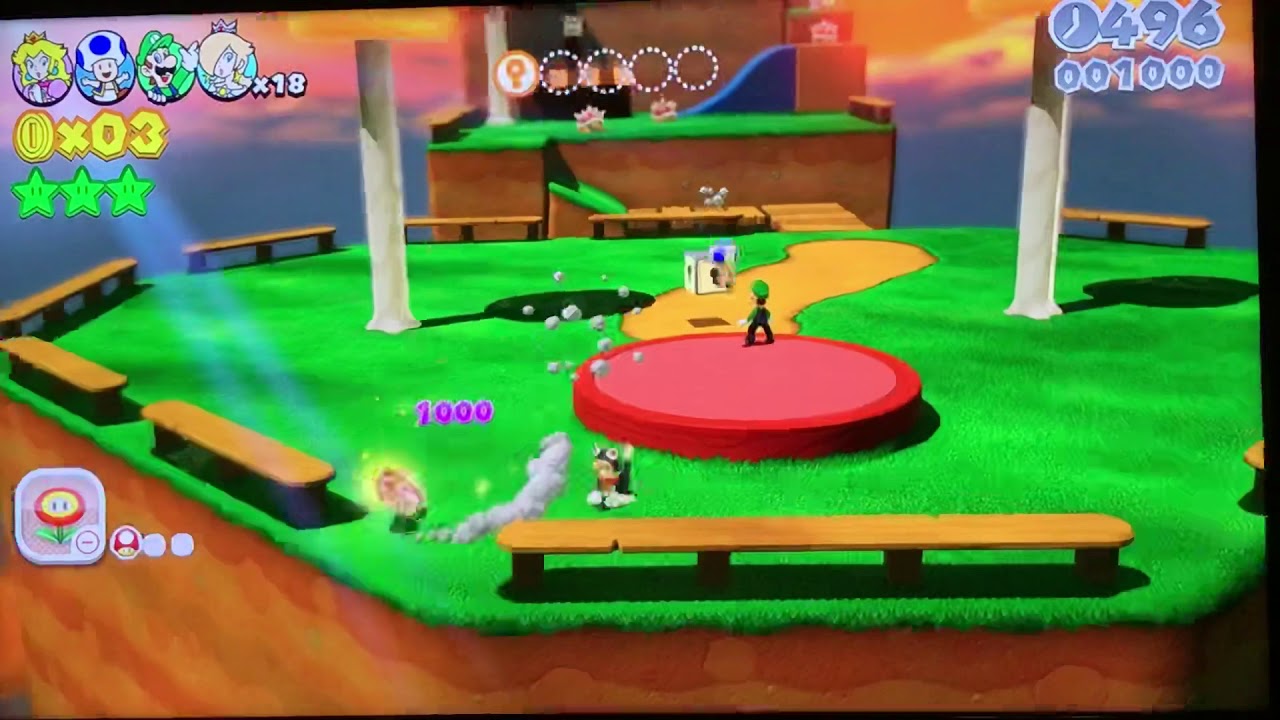 Super Mario 3D World 🍄-2 Spiky Mount Beanpole 4 players - YouTube