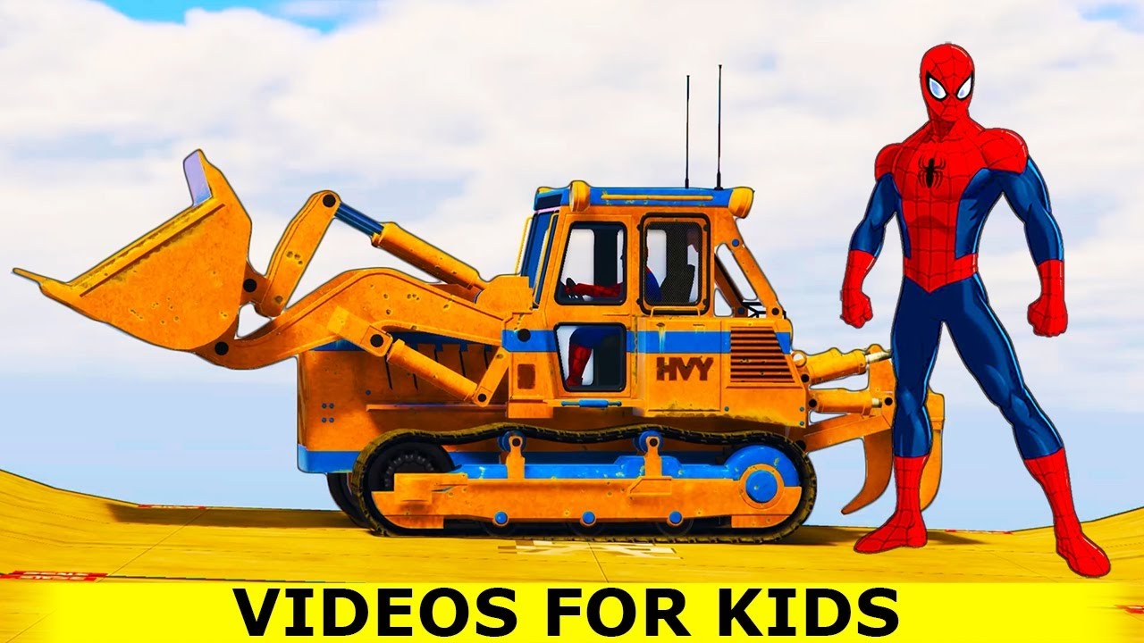 Bagger Kinderfilm mit Autos und Traktor - Cartoons für Kinder Deutsch ...