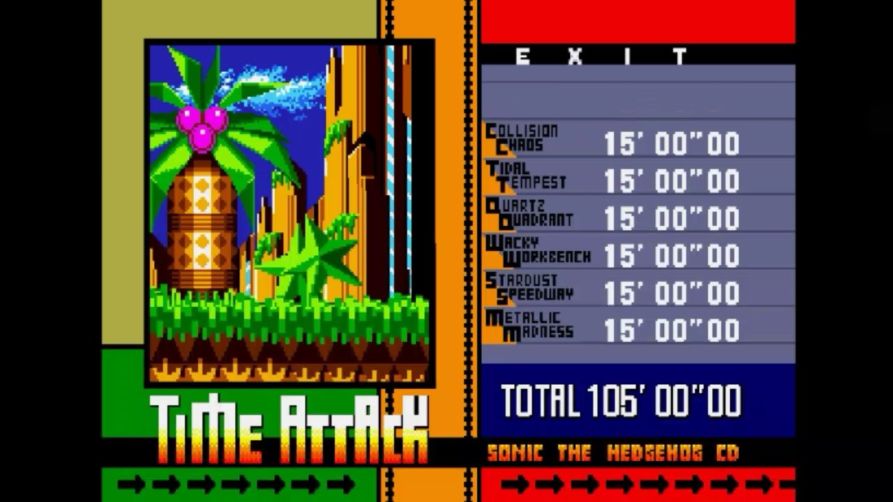Sonic the hedgehog Compact Disc Plus Plus Part 9-15: Time Attack Trial ...