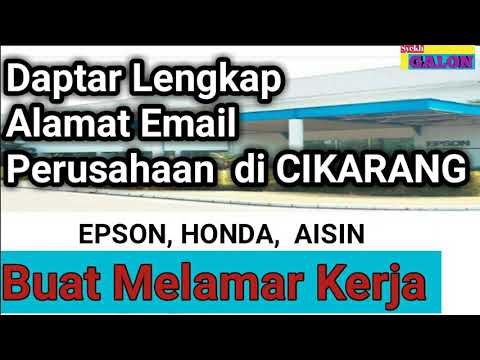 Daftar Lengkap Alamat Email Perusahaan di CIKARANG #1