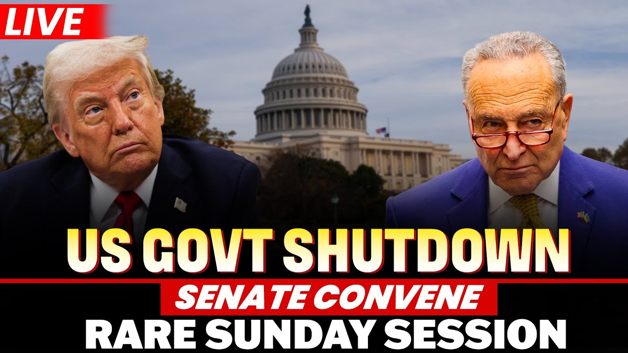 LIVE: Senate convenes for rare Sunday session amidst shutdown, mass ...
