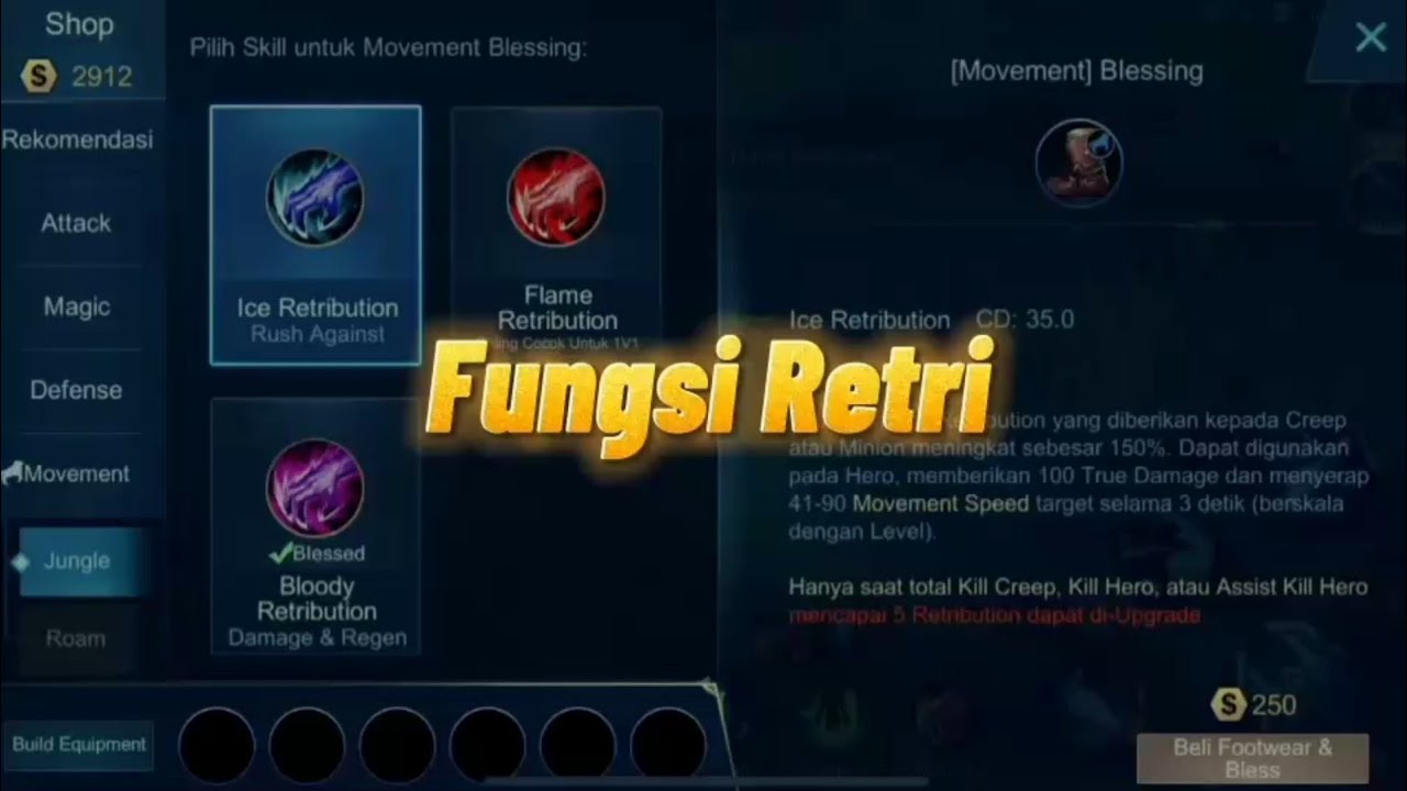 FUNGSI RETRIBUTION PATCH TERBARU - mobile legend - YouTube