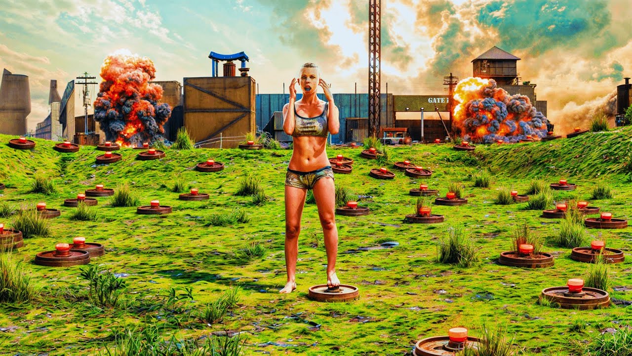 1000 Landmines Around Outpost Rust Youtube