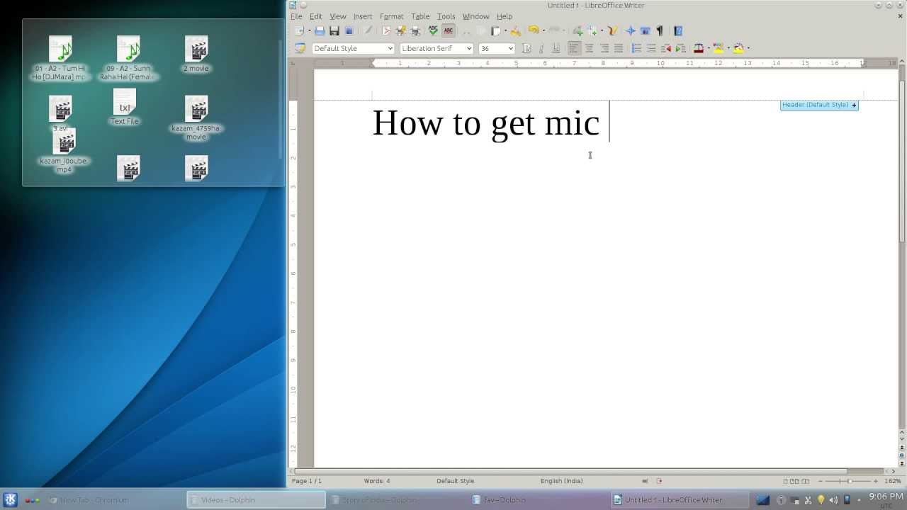Microphone's voice through speaker (live) in Kubuntu / ubuntu - YouTube