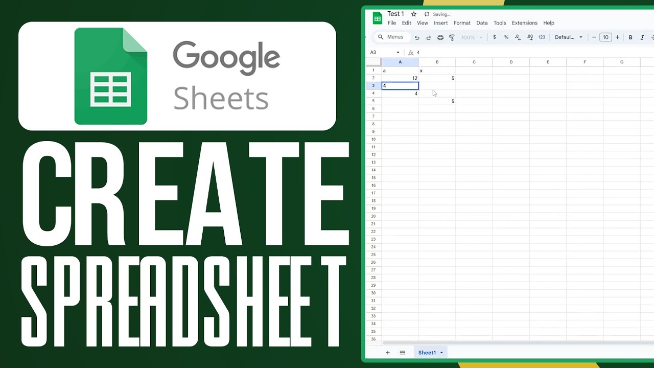 How To Create A Spreadsheet On Google Sheet (2025) Easy Tutorial - YouTube