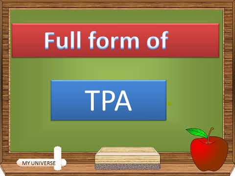 Full form of TPA - YouTube