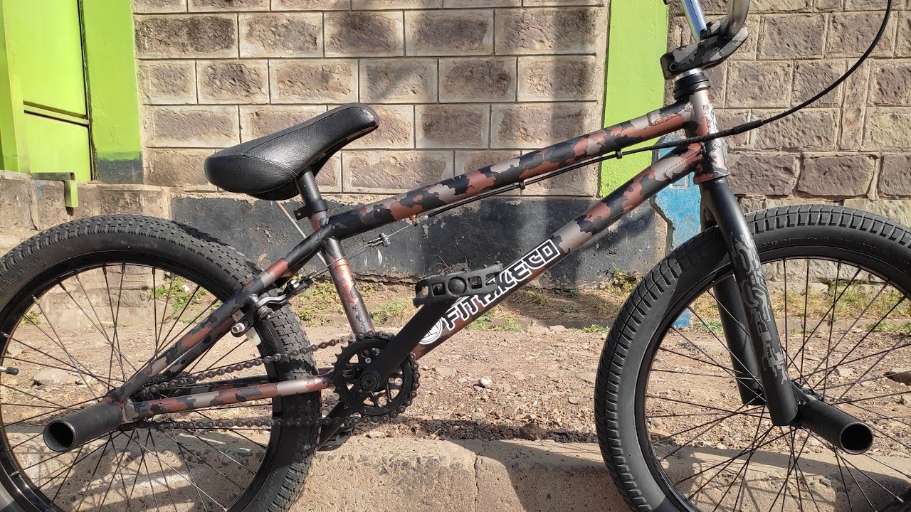 DREAM BUILD BMX - Brown Camo Fitbikeco BMX Bike. - YouTube
