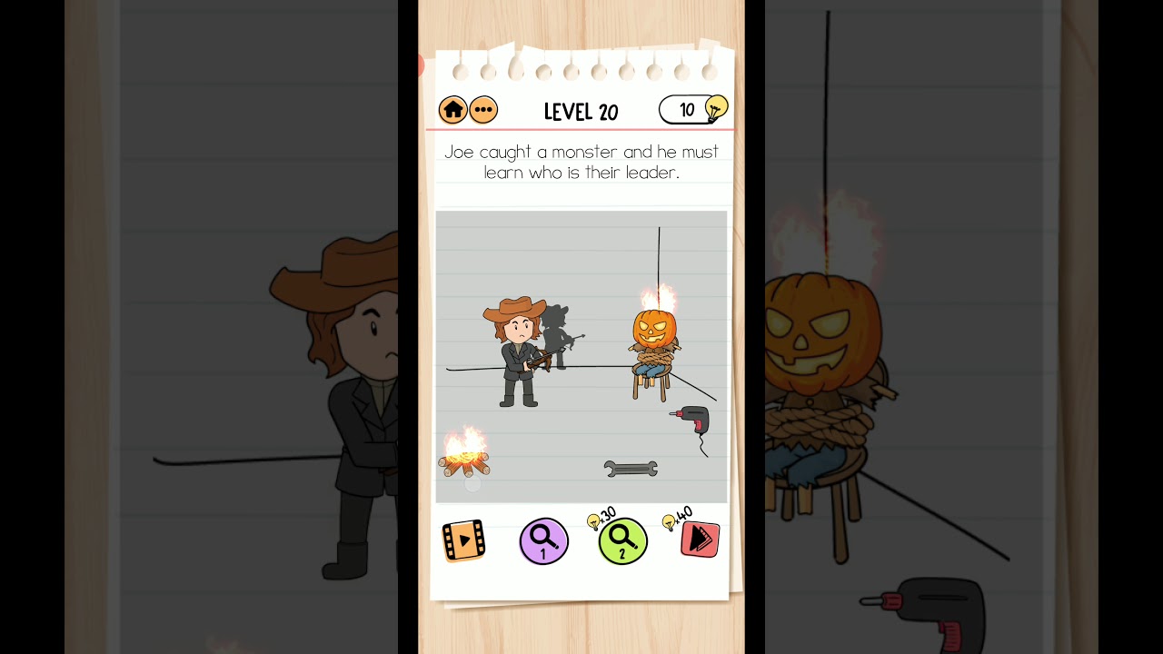 BRAIN TEST 2 LEVEL 20 MONSTER HUNTER JOE WALKTHROUGH - YouTube