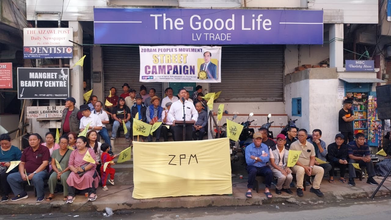 Pu B Lalchhanzova, ZPM Street Campaign, Chanmari, Aizawl | August 19 ...