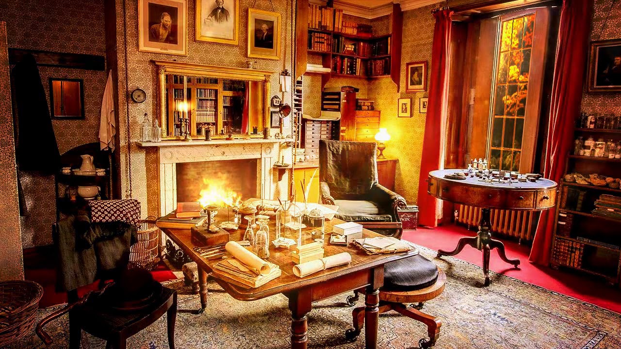 Ambience/ASMR: Victorian Naturalist's Library/Study & Laboratory, 5 ...