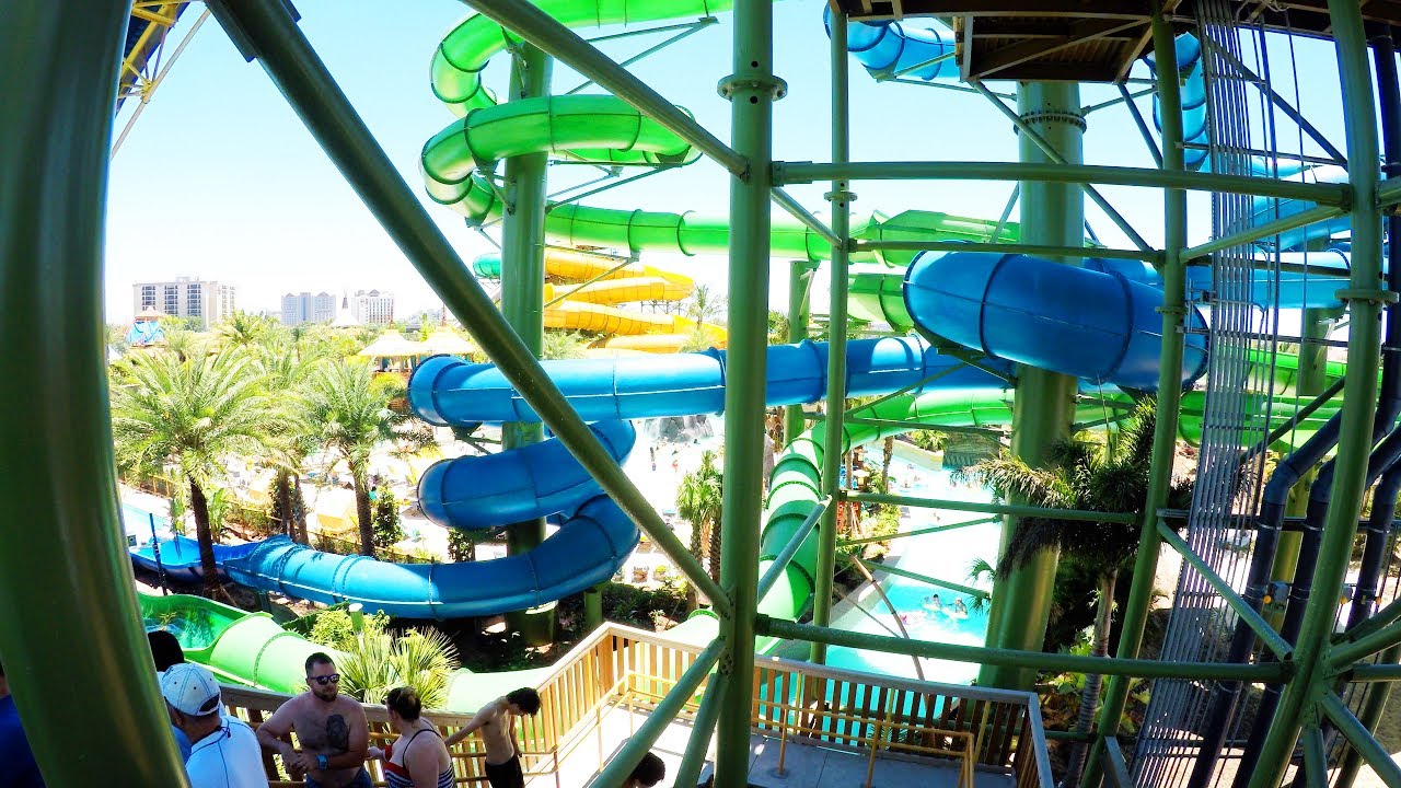 [4K] Taniwha Tubes Dark Blue - Volcano Bay Orlando, FL - YouTube