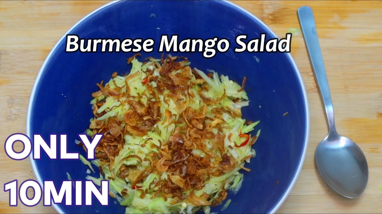 Burmese Mango Salad // DIET RECIPE (Easy Recipe) - YouTube