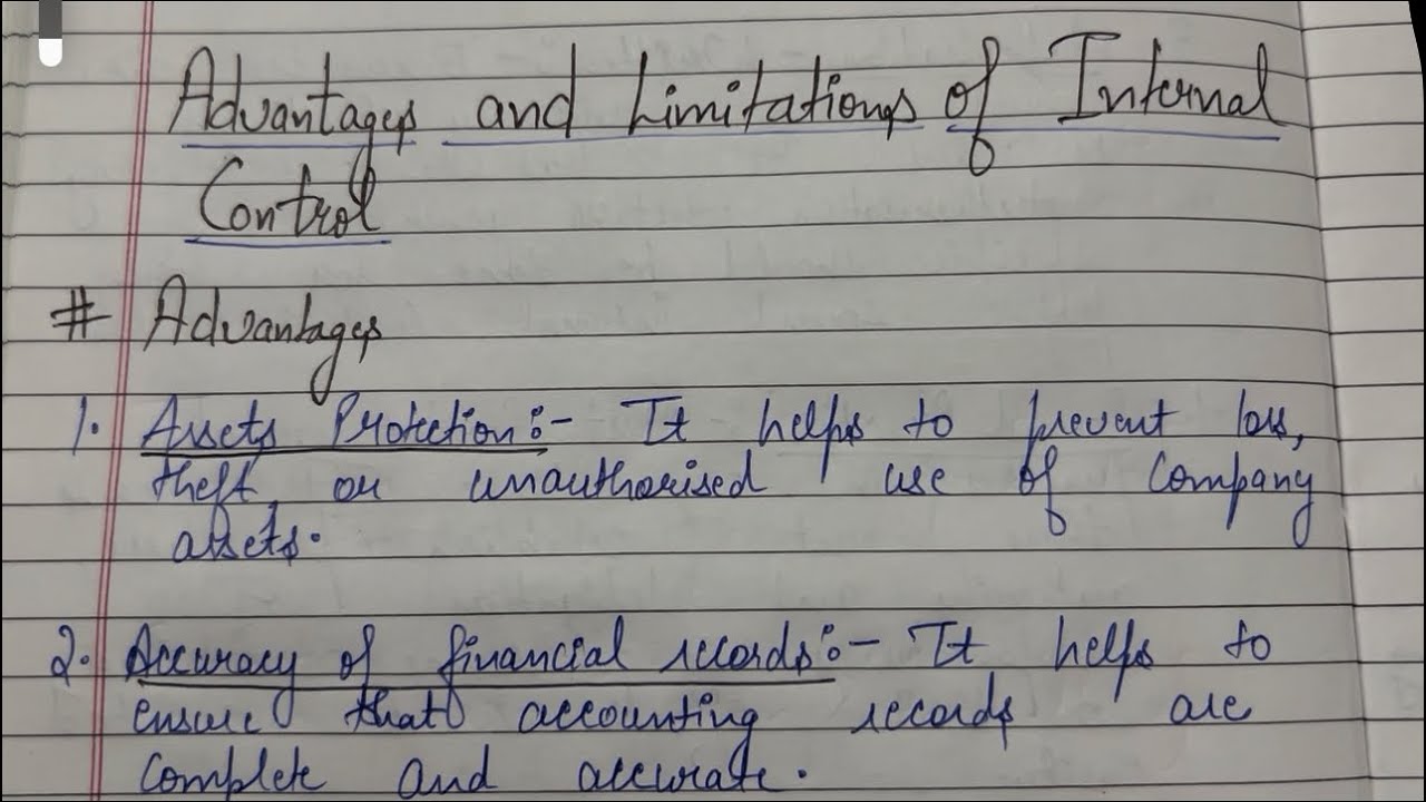 Advantages and Limitations of Internal Control | Disadvantages of ...
