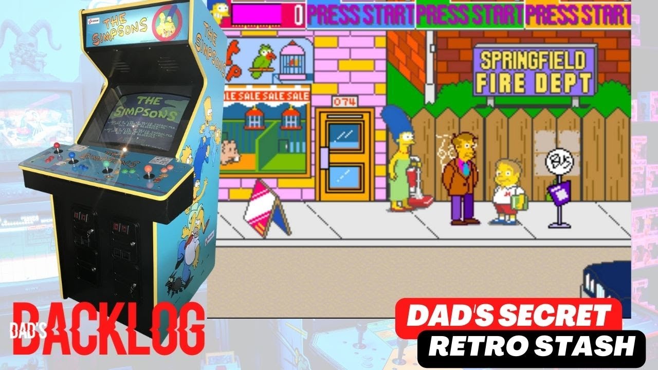 The Simpson's Arcade Game 1991 - Dad's Secret Retro Stash - YouTube