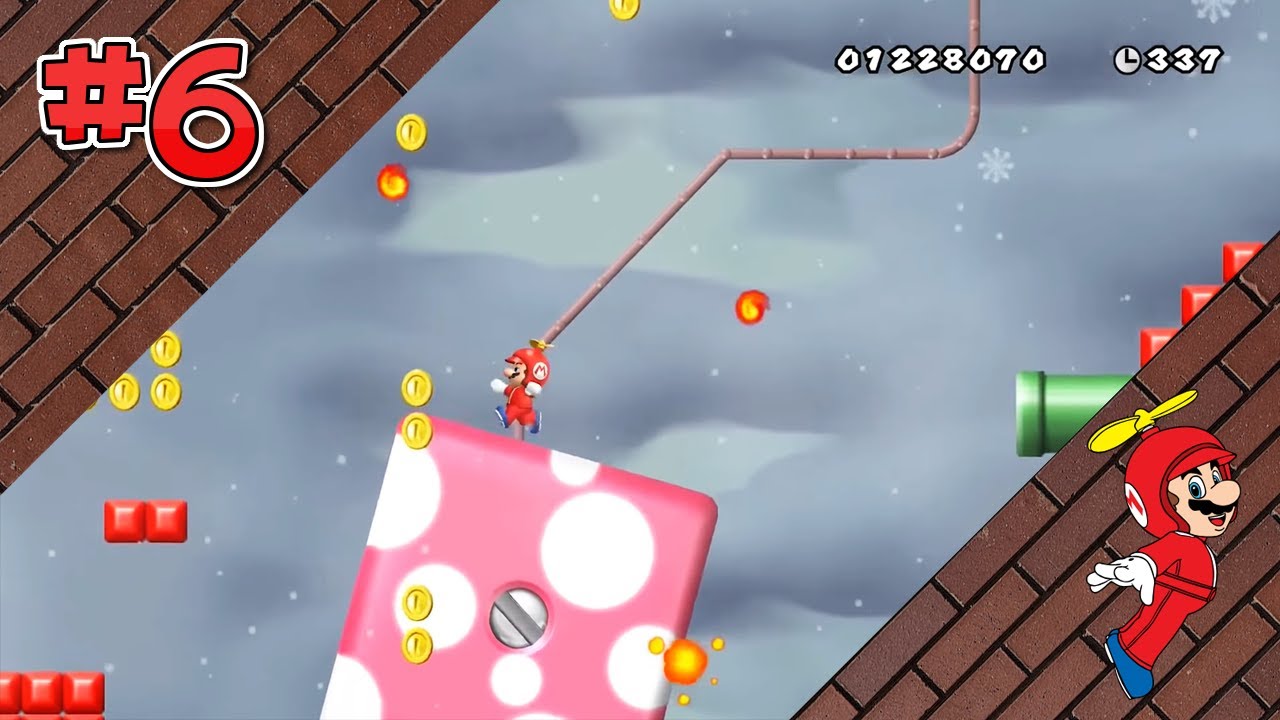 New Súper Mario Bros Wii #6 |Puro Vertigo, fails y fianl del mundo 3 ...