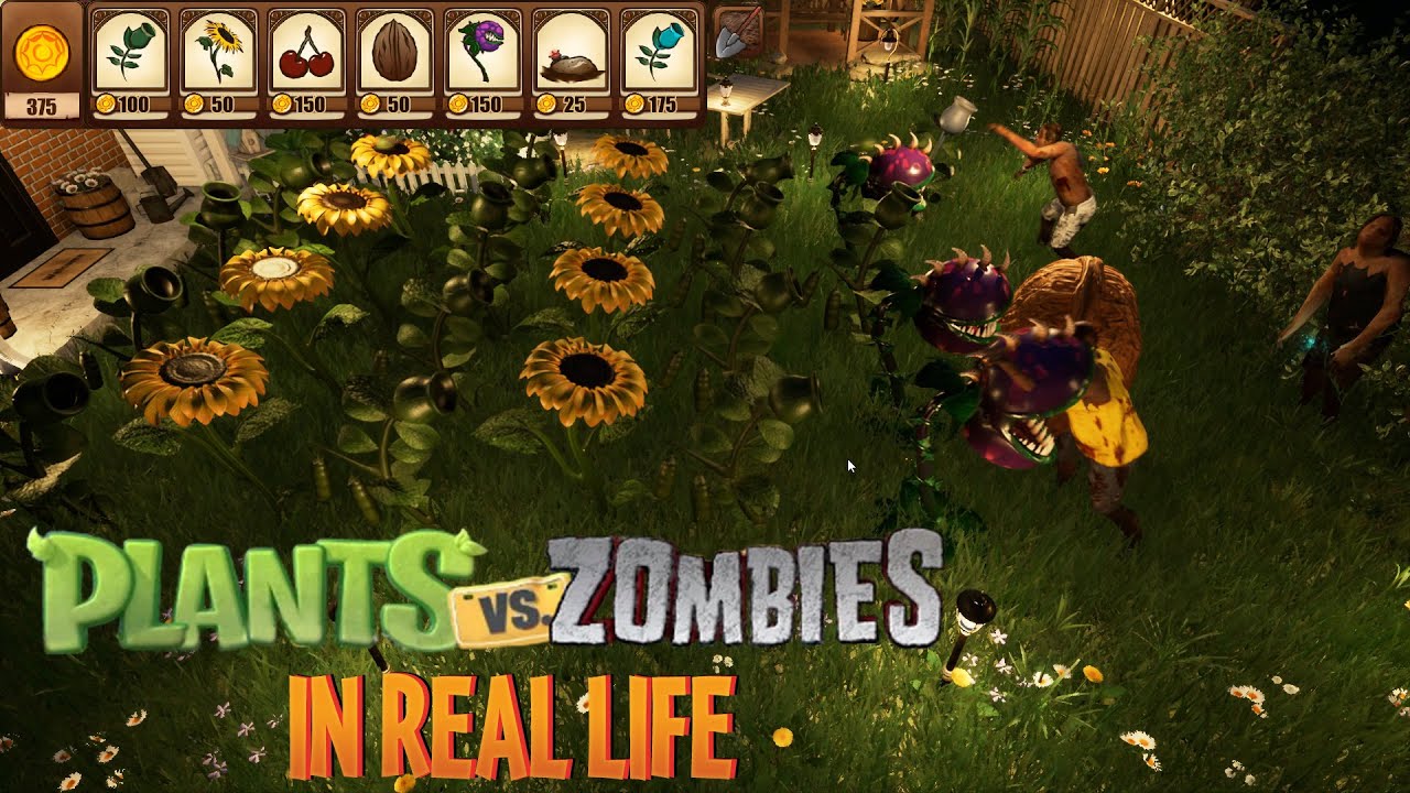 (Gameplay+Link) Plants vs Zombies In Real Life | Zombies vs Plants Real ...
