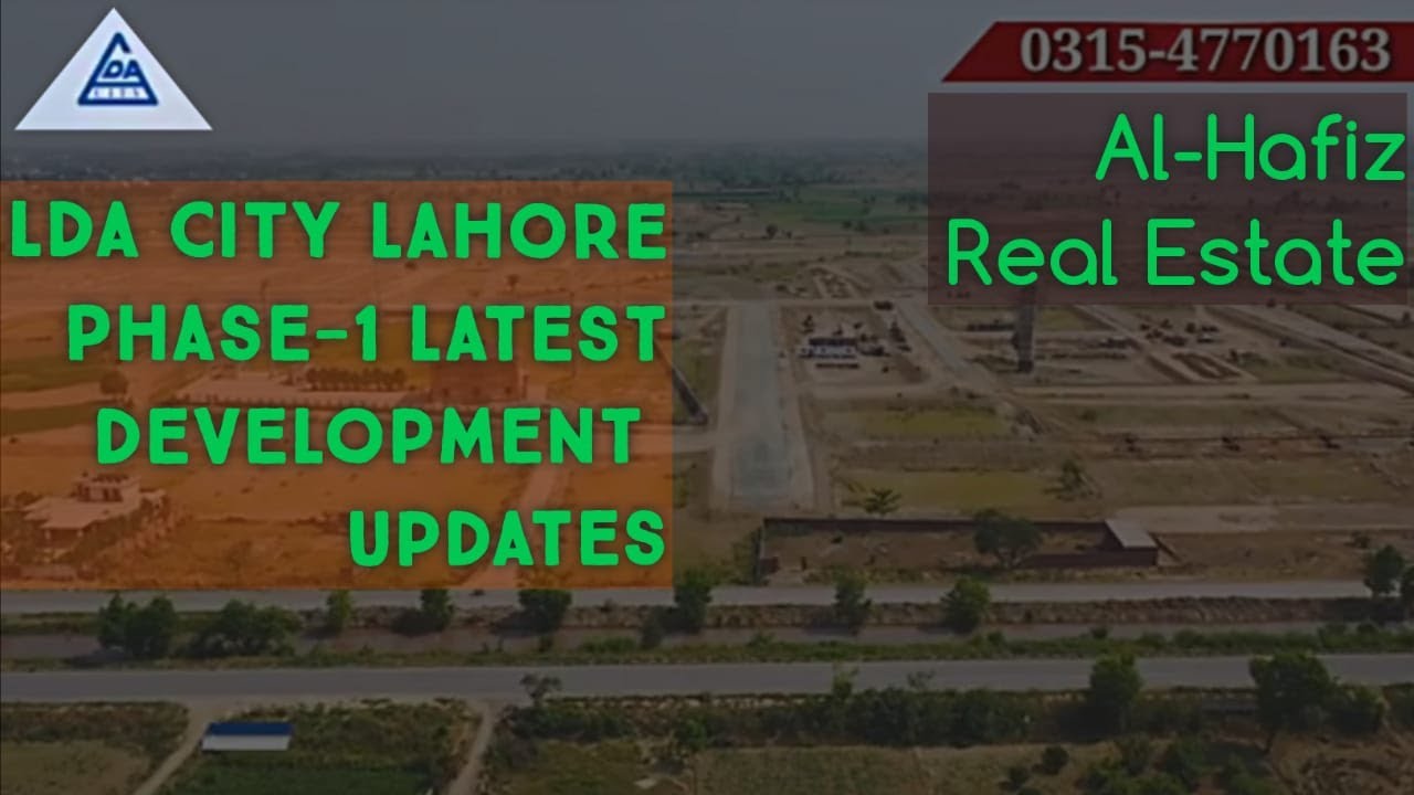 LDA CITY LAHORE | Complete Development Update | July-2020 - YouTube