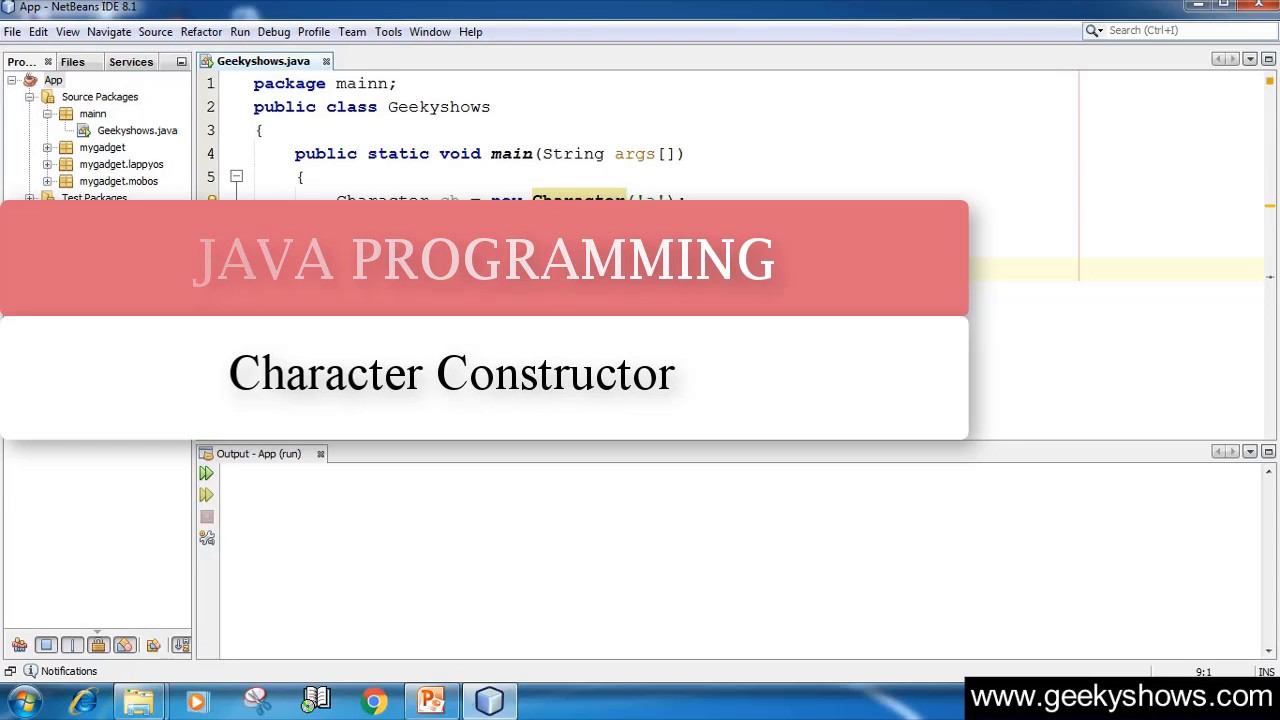 233 Character Constructor In Java Programming Hindi Youtube