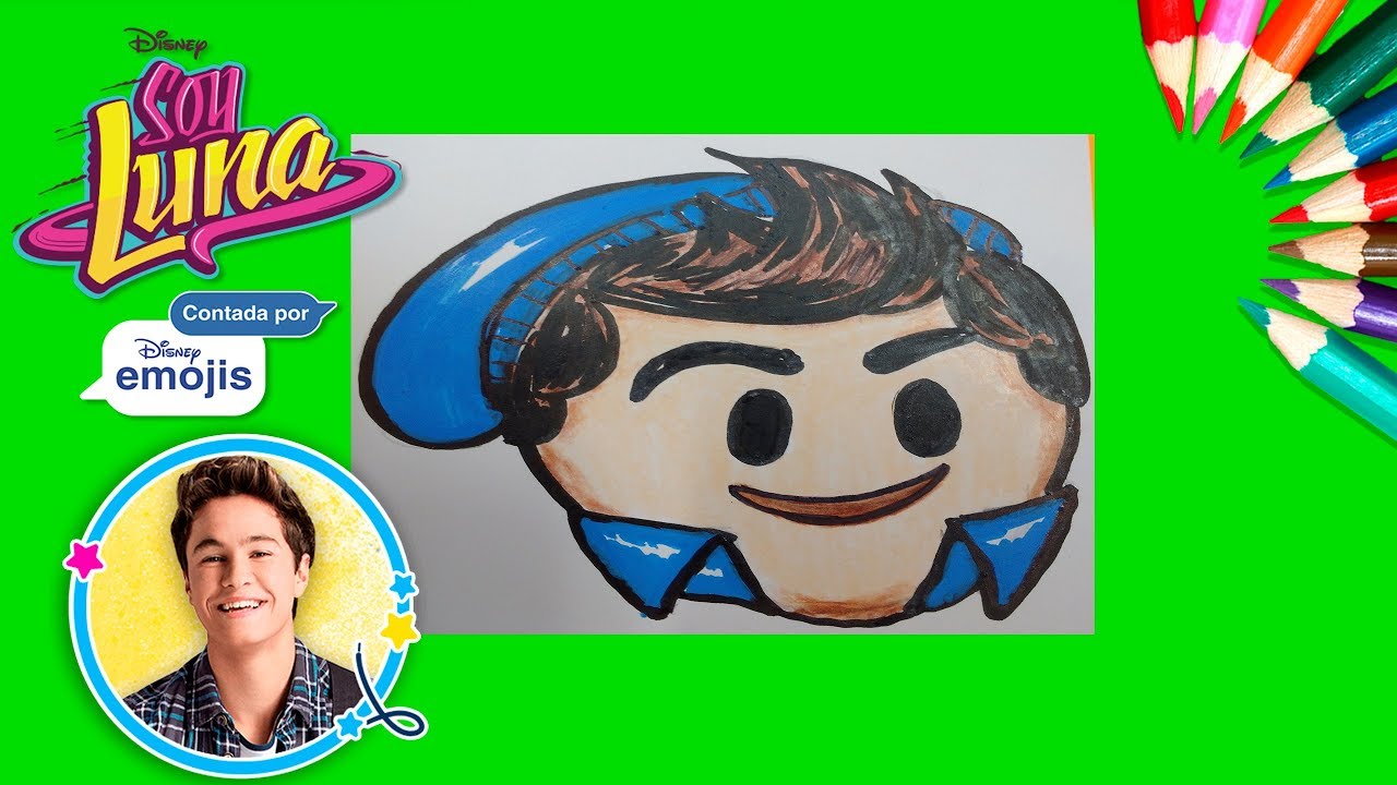 Soy Luna- como dibujar y colorear emoji de Simón/Drawing and coloring ...