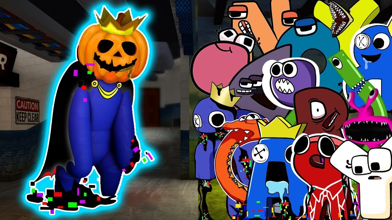 FNF Doors Vs Alphabet Lore | (Halloween Mod Version) | FNF Mods - YouTube