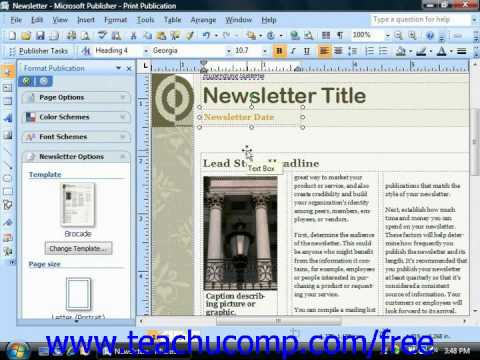 Publisher 2003 Tutorial Snapping to Guides, Rulers & Objects Microsoft ...
