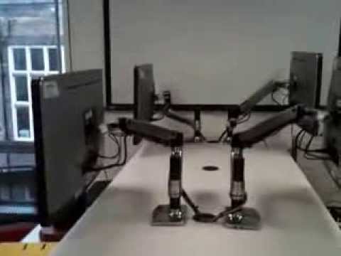 TopTec Computer/Monitor Arm setup in lab - YouTube