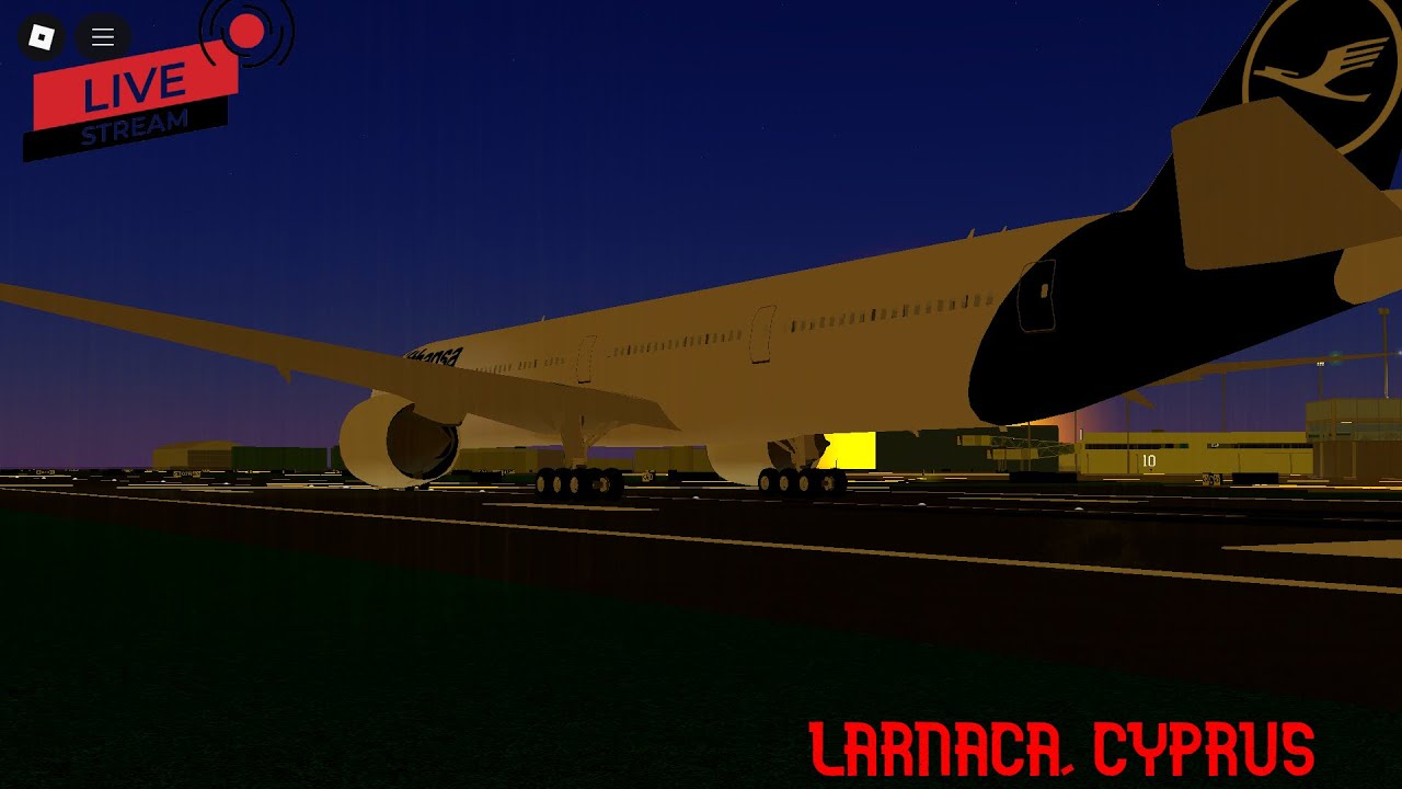 🔴live: planespotting at larnaca, cyprus | roblox PTFS | planespotting ...