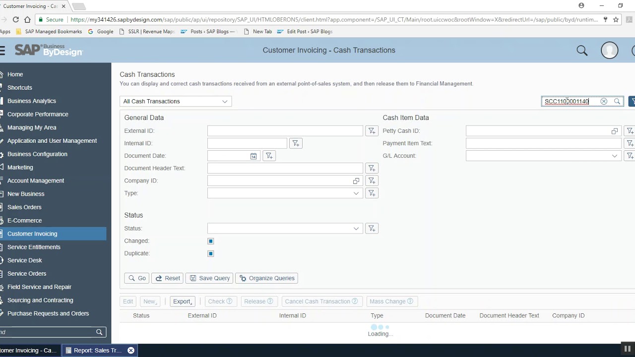 SAP Customer Checkout - Check Cash Transactions in Business ByDesign ...