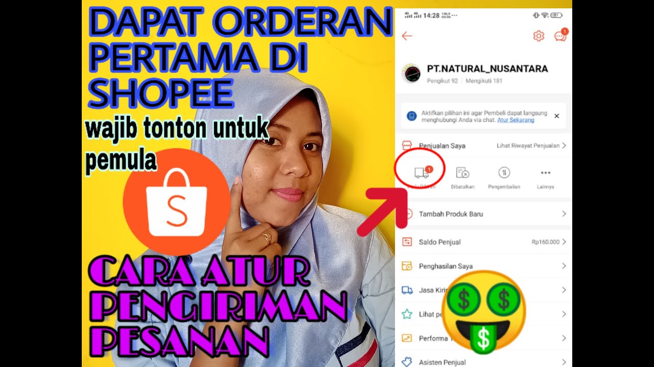 PEMULA WAJIB NONTON...!! CARA ATUR NO RESI ORDERAN DI SHOPEE.. - YouTube