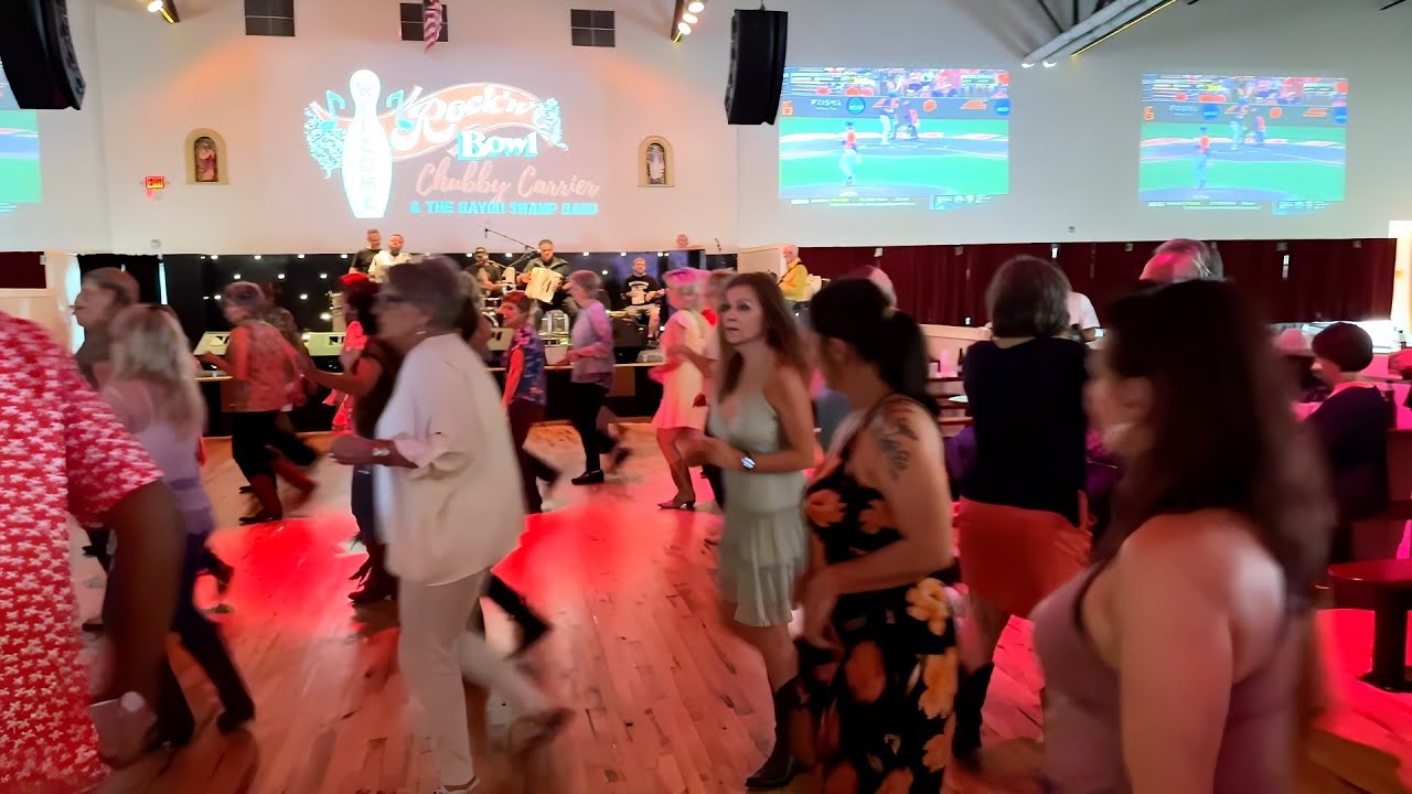 Line Dancing to Chubby Carrier at Rock ’n’ Bowl on 06/09/24 - YouTube