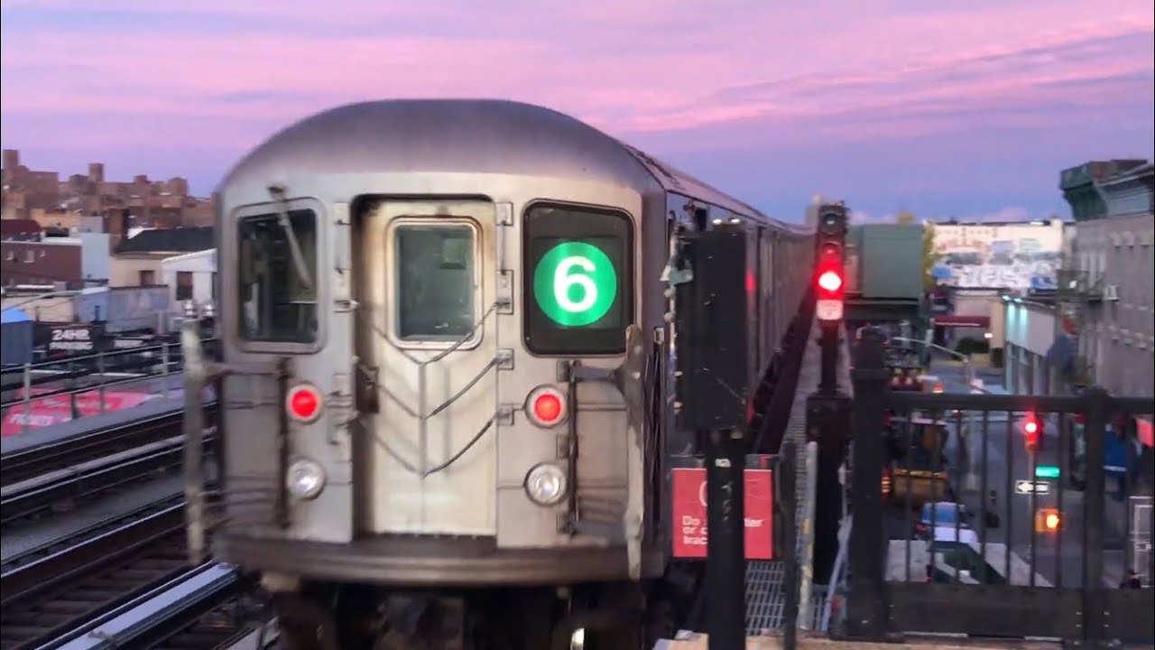 MTA NYC Subway: Parkchester Bound R62A (6) Train Departing Saint ...