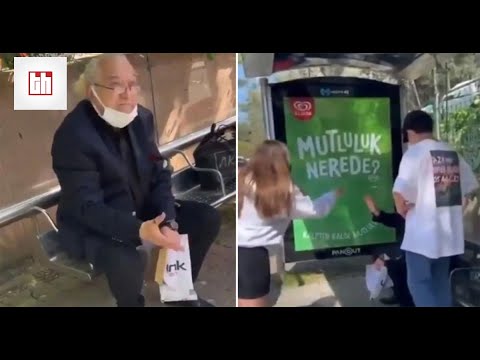Genç Kadını Taciz Eden Yaşlı Adamdan Pes Dedirten Savunma !