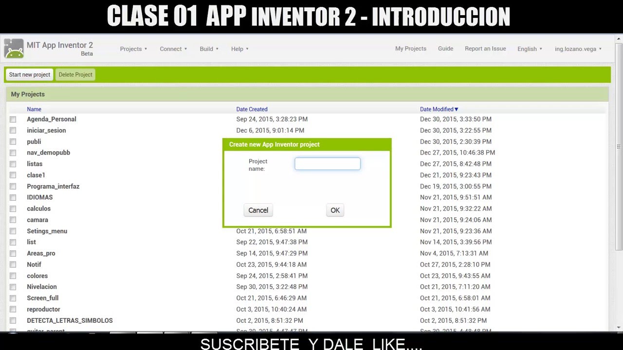 APP INVENTOR 2 - INTRODUCCION -CREA TU APLIACION-CLASE 01 - YouTube