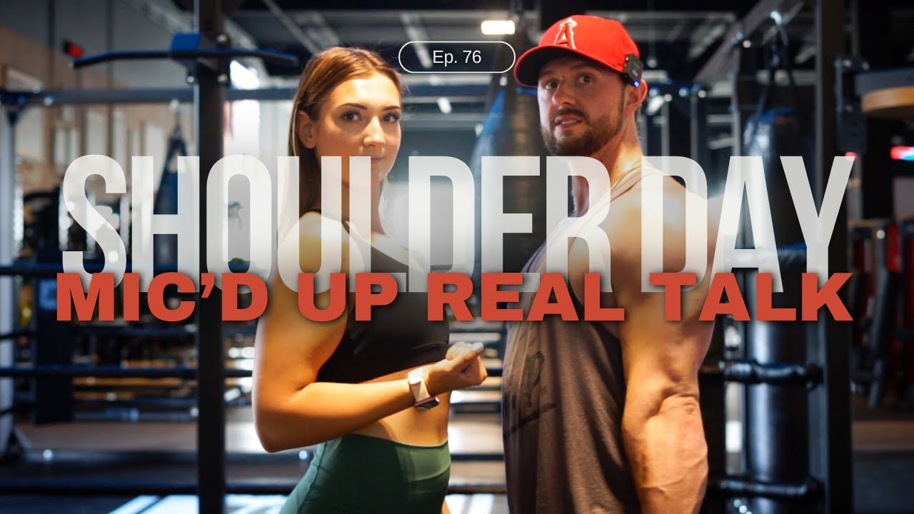 REAL AND RAW MIC’D UP SHOULDER WORKOUT AT GOLDS GYM - YouTube