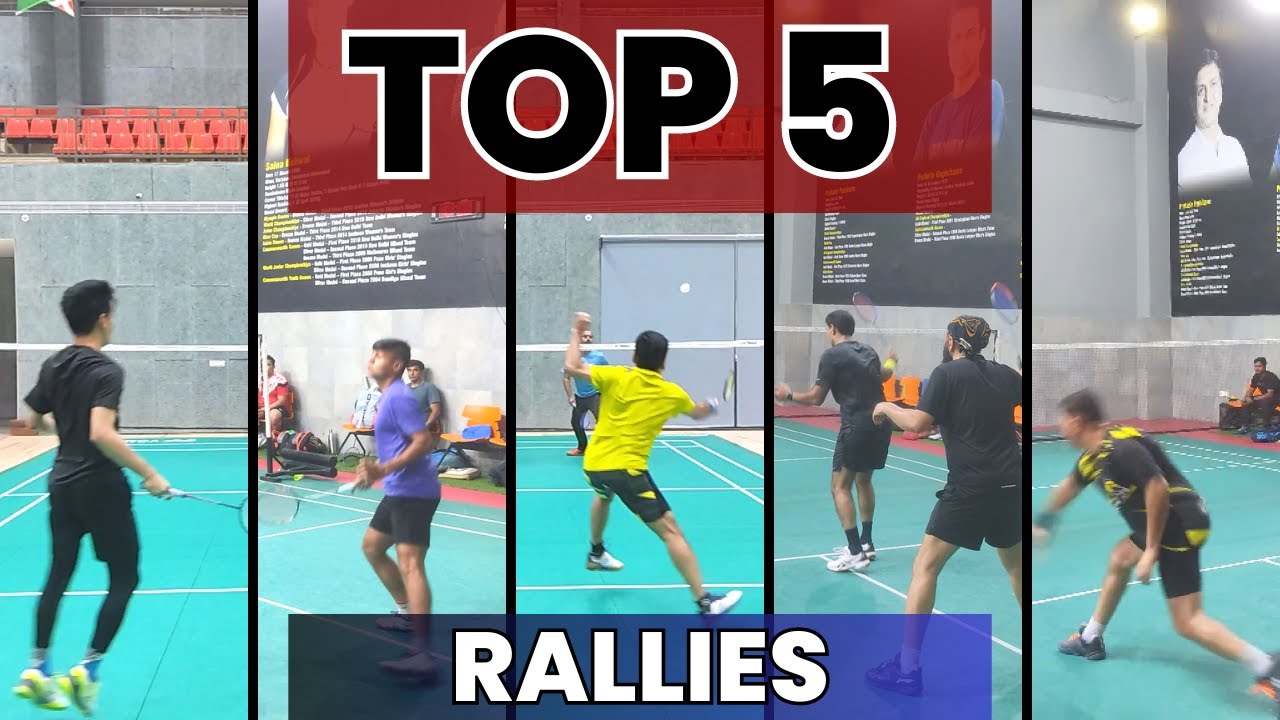 Top 5 Badminton Rallies - YouTube