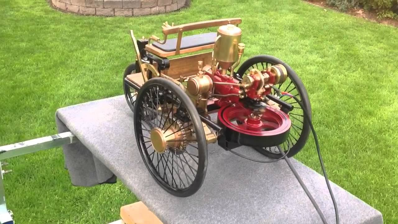 Karl benz 1886 model engine - YouTube